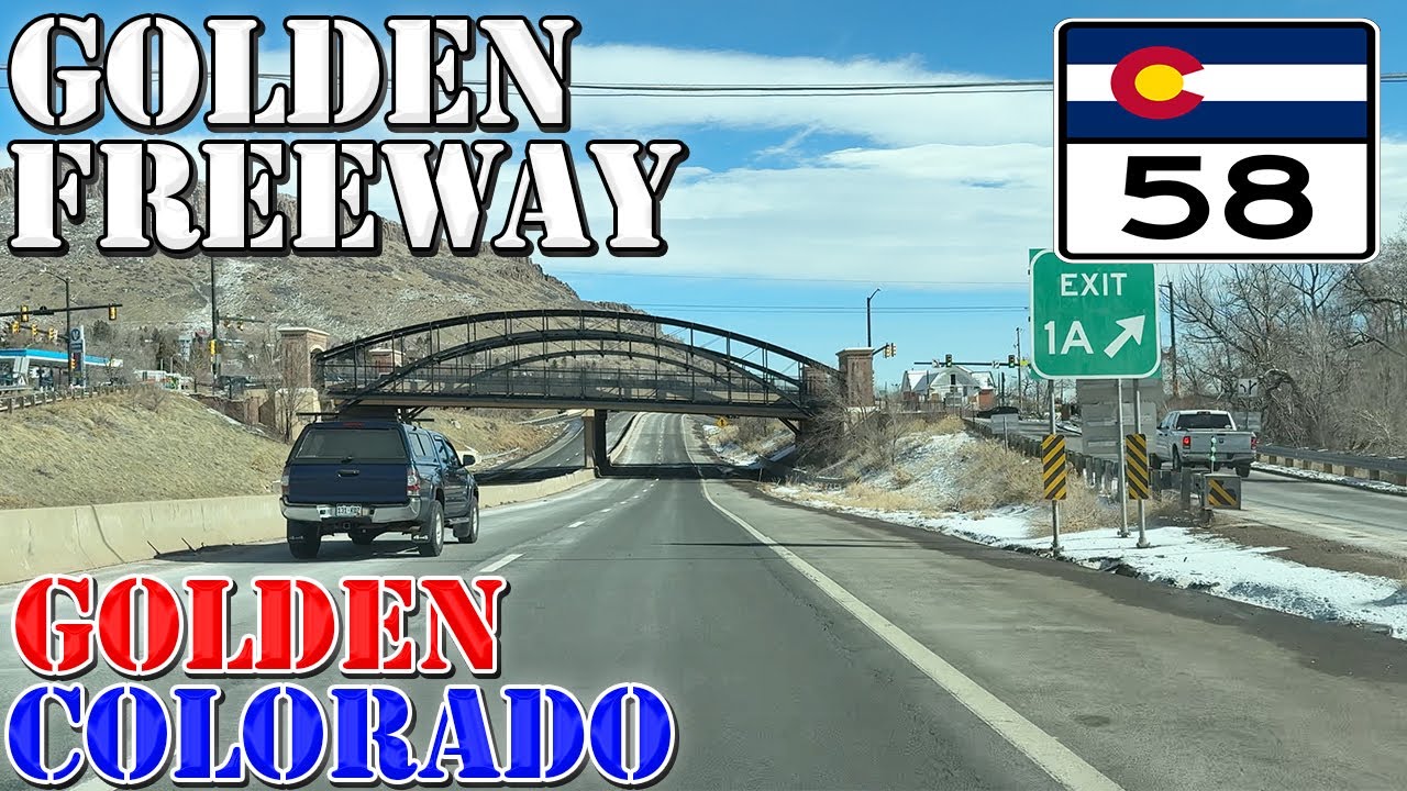 CO 58 East - Golden Freeway - Golden - Colorado - 4K Highway Drive ...