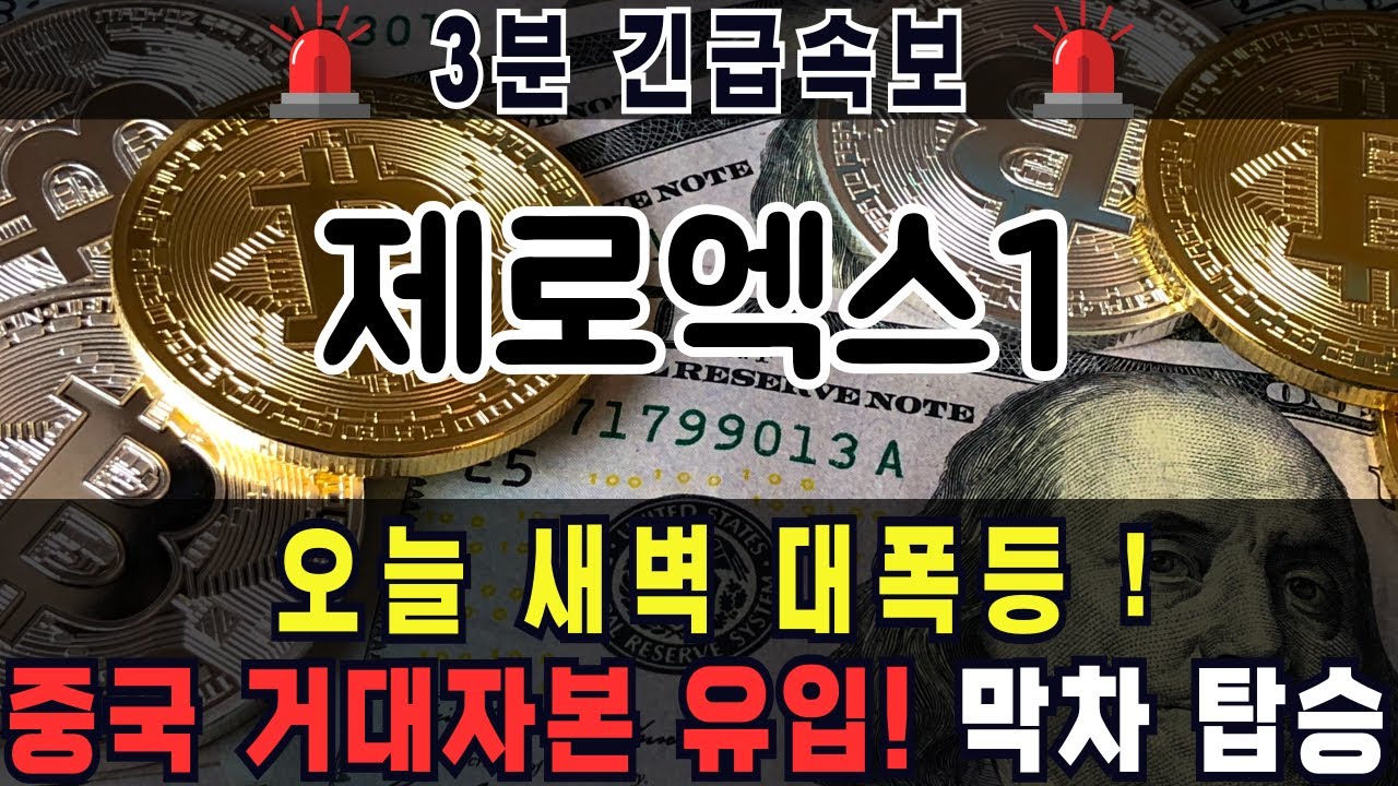 제로엑스 드디어 미국이 승인 했네요 바로 00시간 폭등 확정 입니다 제로엑스 제로엑스코인전망 제로엑스코인 Youtube