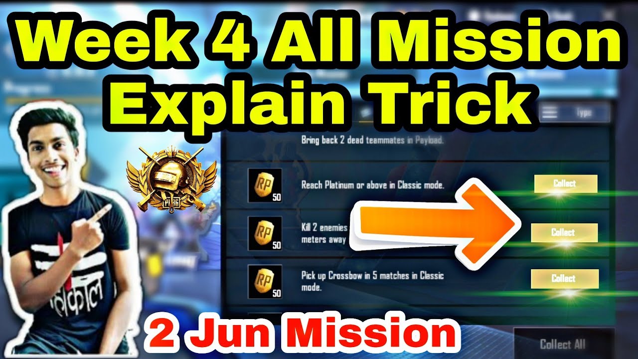 Season 13 Week 4 Royal Pass Mission Explain PUBG | Week 4 Mission PUBG ...