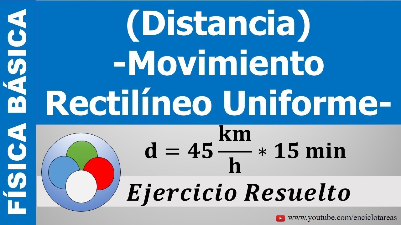 Física Básica - Ejercicio Resuelto de Distancia (MRU) - YouTube