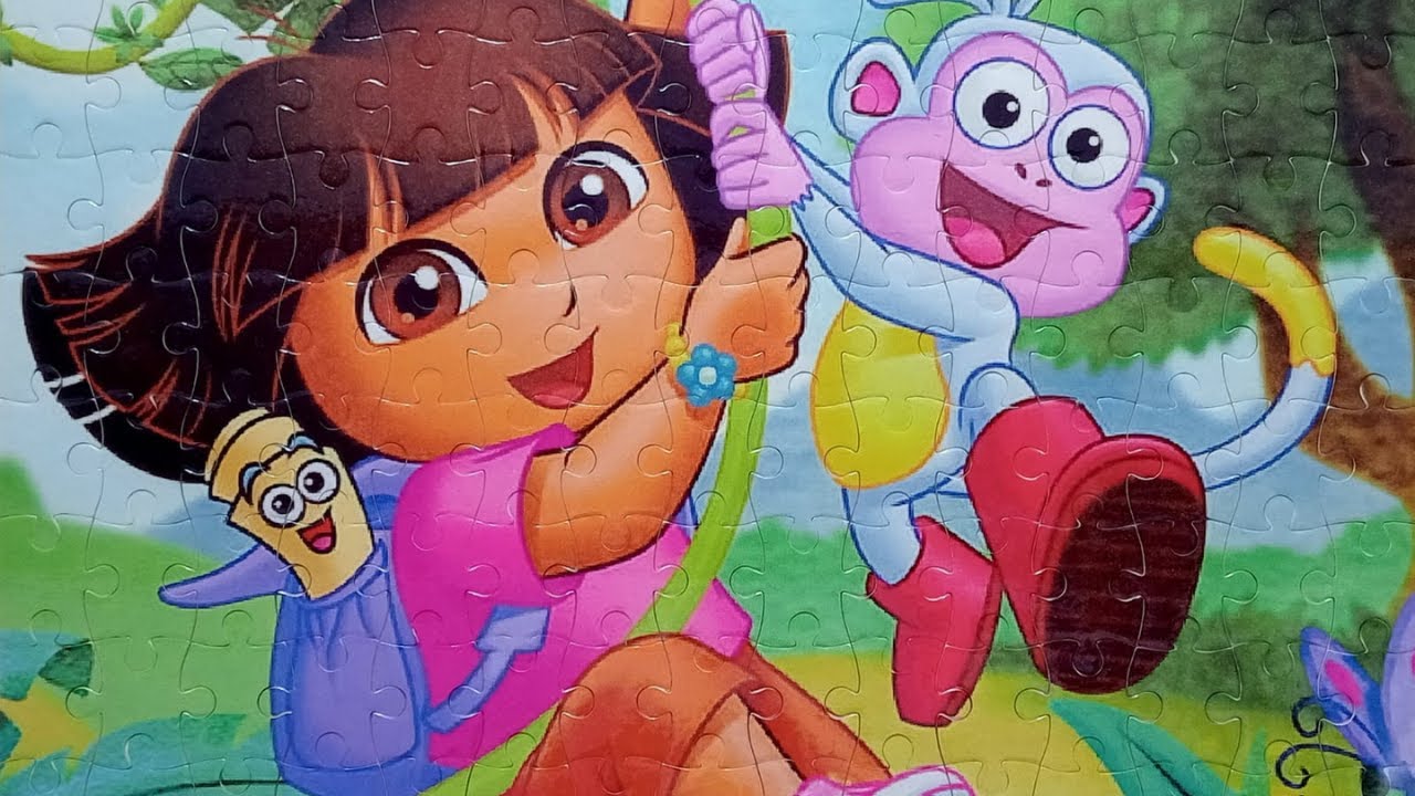 Putting Together Puzzles For kids Dora The Explorer | Puzzle Dazzle ...