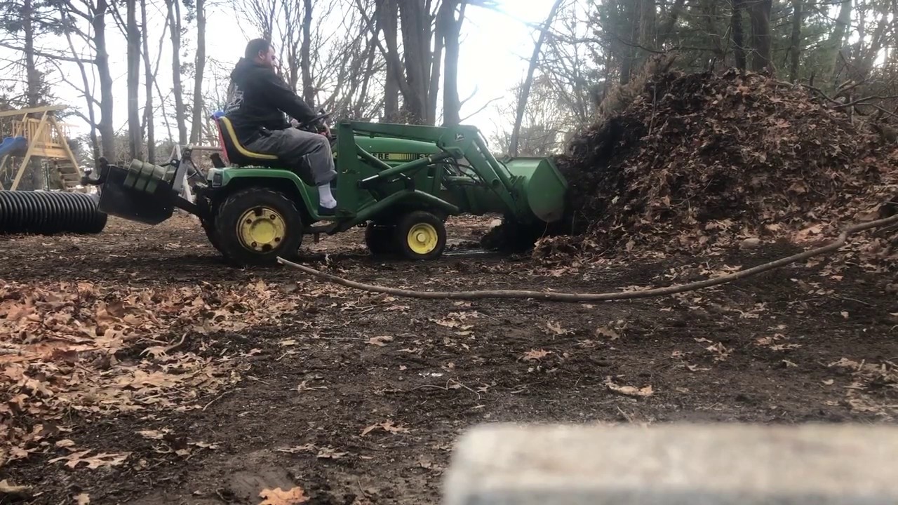 John Deere 318 with 44 Loader - YouTube