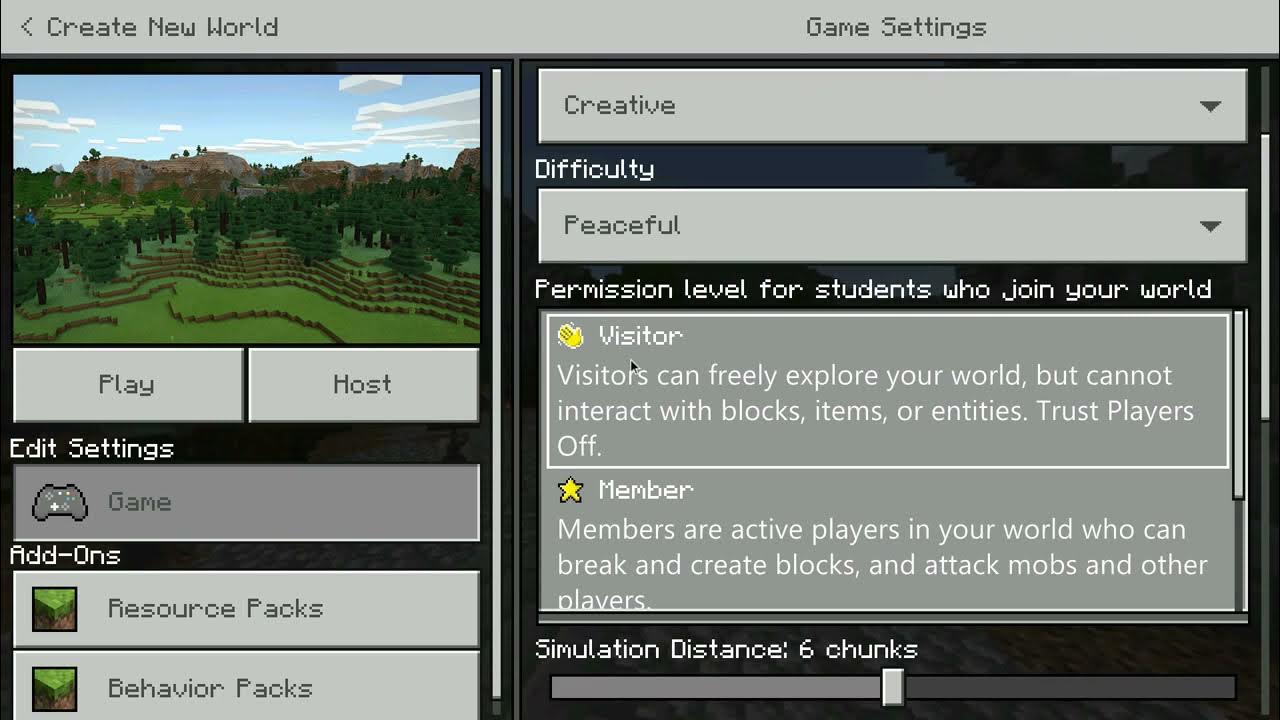 Minecraft: Education Edition - Adjusting World Settings - YouTube