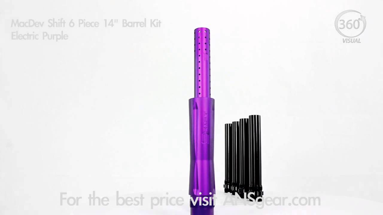 MacDev Shift 6 Piece 14" Barrel Kit - Electric Purple - Visual 360 ...