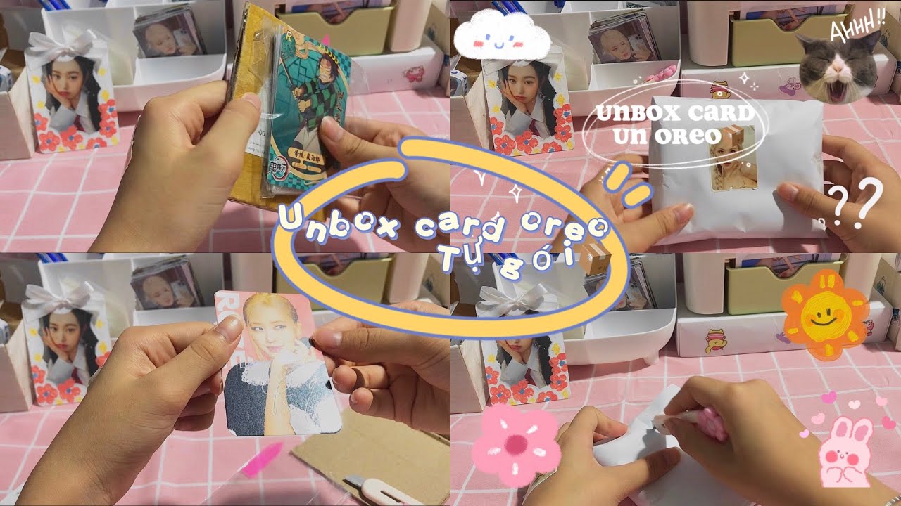 Unbox card oreo un blackpink / Rose 🌷📦📦 🫶🎀 - YouTube