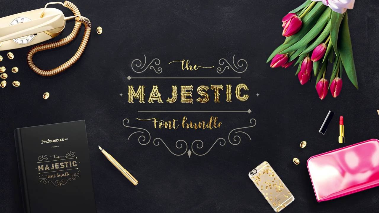 🤩 The Majestic Font Bundle - YouTube
