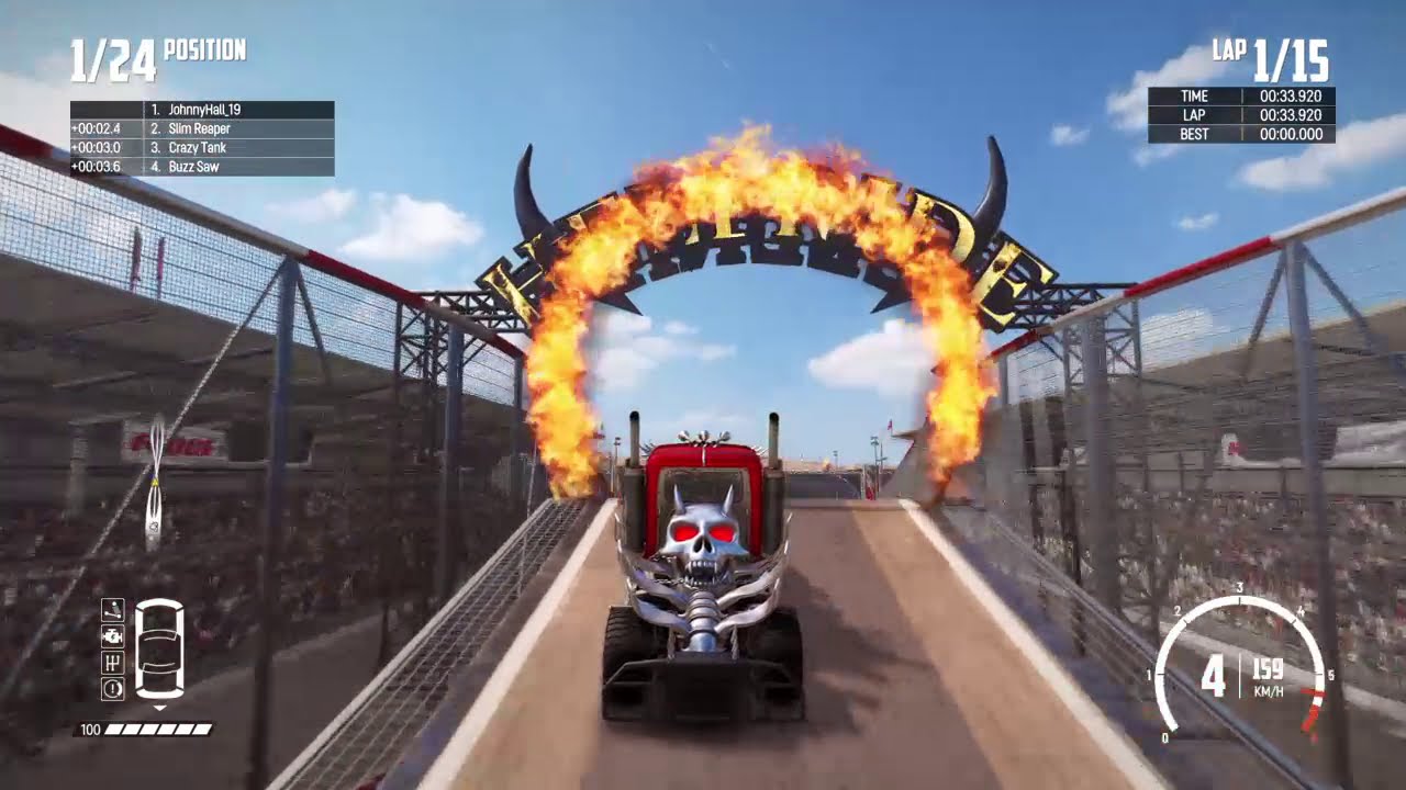 Wreckfest: Doom rig two Wheeler trick (INSAINE) - YouTube