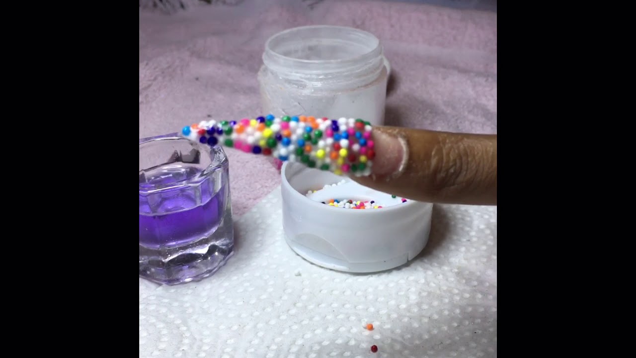 Sprinkle Nail Tutorial - YouTube
