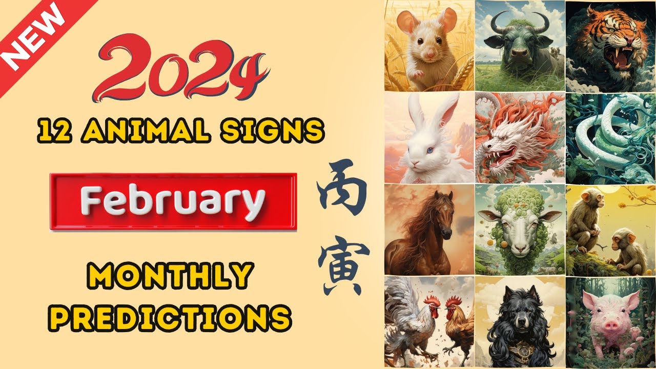 FEBRUARY 2024 Monthly Reading | 12 Zodiac Animal Signs Predictions ...