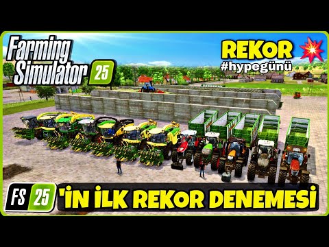 FARMİNG SİMULATÖR 25 'İN İLK SİLAJ REKOR DENEMESİ ❗️ TAM 3.665.000 LİTRE SİLAJ YAPTIK #FS25 #silage