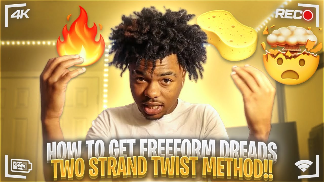 HOW TO GET THE BEST FREEFORM DREADS IN 2024 **2 Strand Twist Method ...
