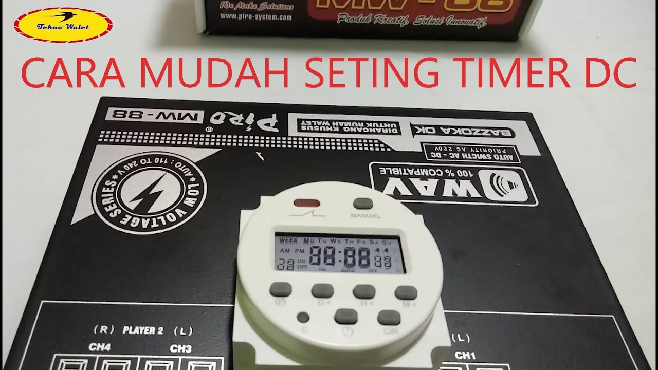 CARA MUDAH SETTING TIMER DC OVAL - YouTube