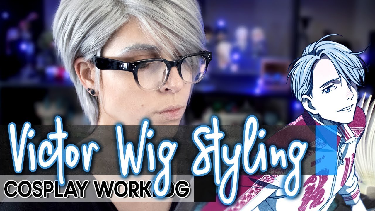 Cosplay Worklog // Victor Nikiforov Wig Styling [Yuri on Ice!!!] - YouTube