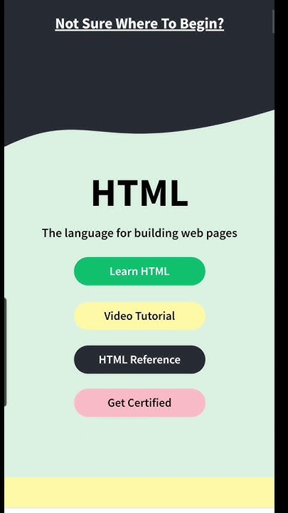 Learn HTML free from W3Schools #shorts - YouTube