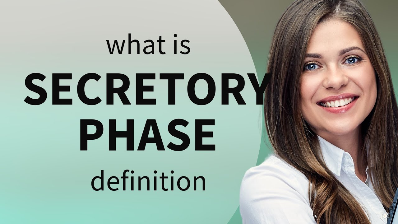 Secretory phase — meaning of SECRETORY PHASE - YouTube