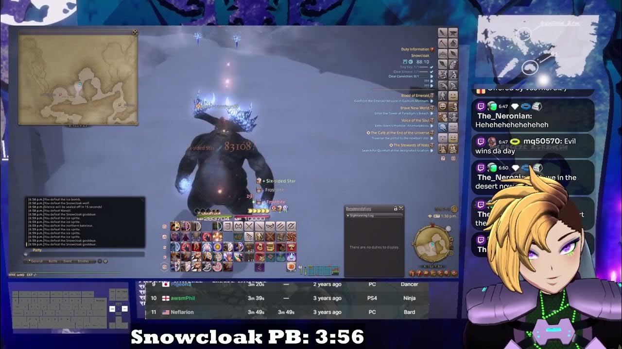 ARR Speedrunning - Solo - Monk - Snowcloak PB: 3:45 - YouTube