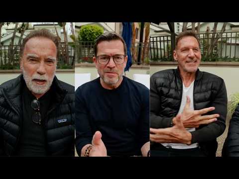 Überraschung! Arnold Schwarzenegger und Ralf Möller in da house mit KT Guttenberg.