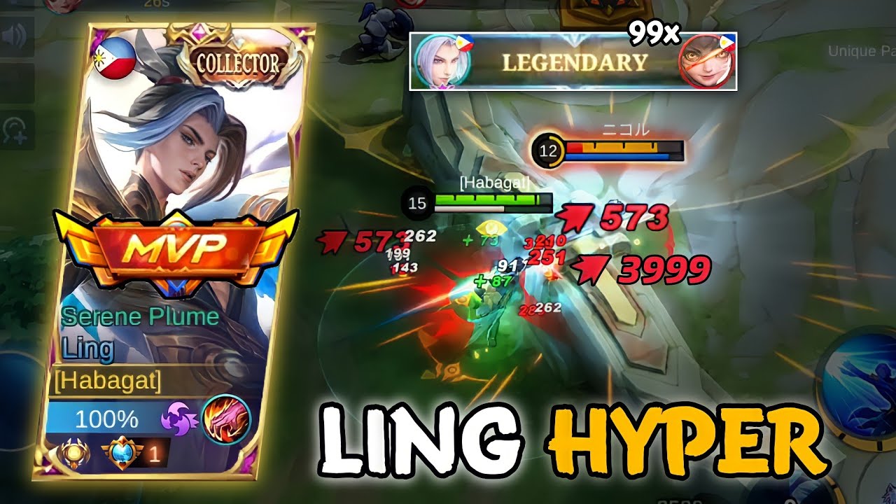 LING NEW HYPER BUILD iN RANKED! - Ling Genius Rotation + Fast Hand 100% ...