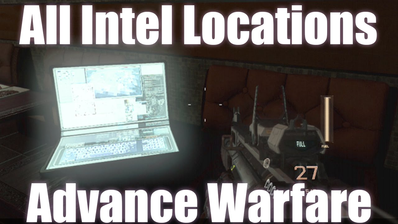 All 45 Intel Locations | Call Of Duty Advance Warfare - YouTube