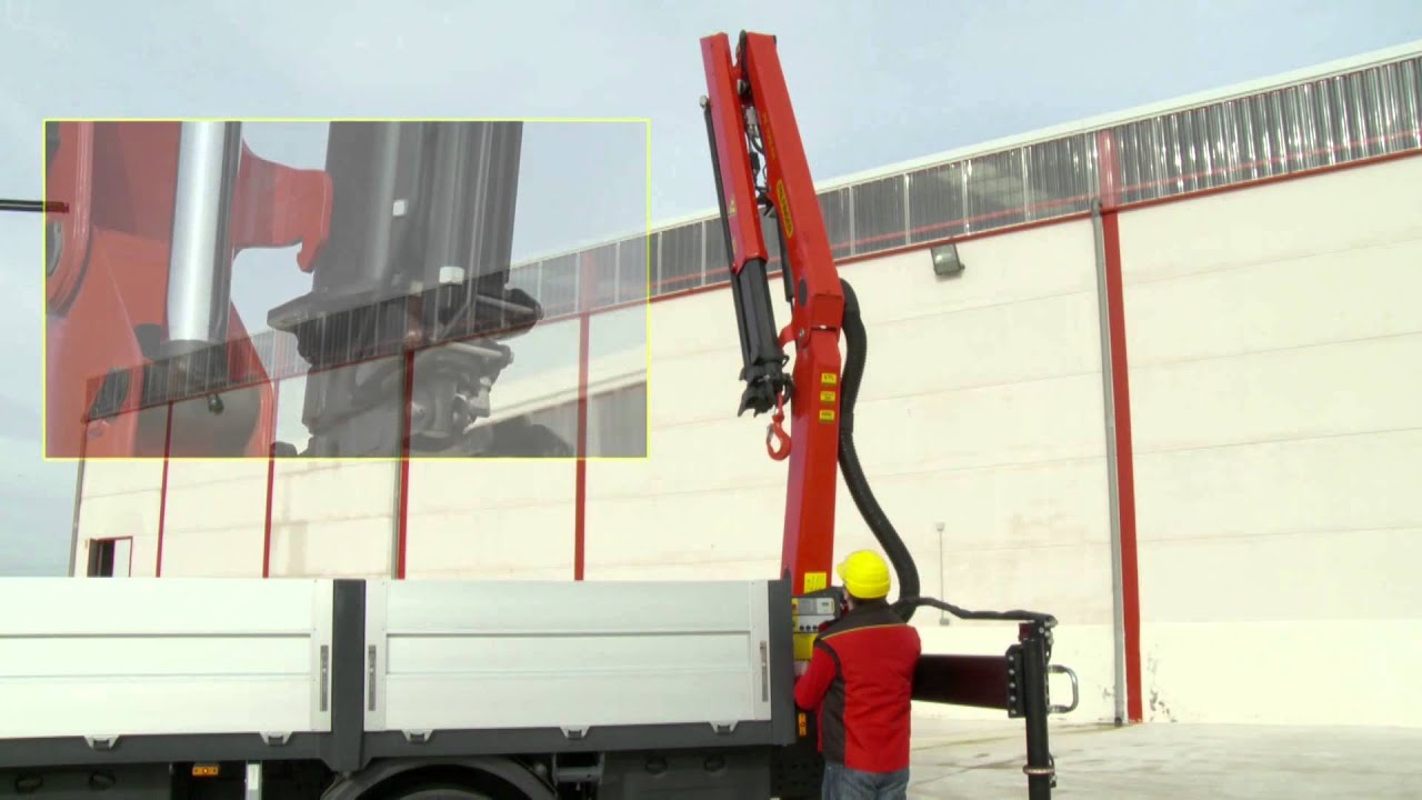 PALFINGER Service - Folding, boom support on main boom (English) - YouTube