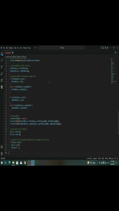Pong Game | Html Css Javascript - YouTube