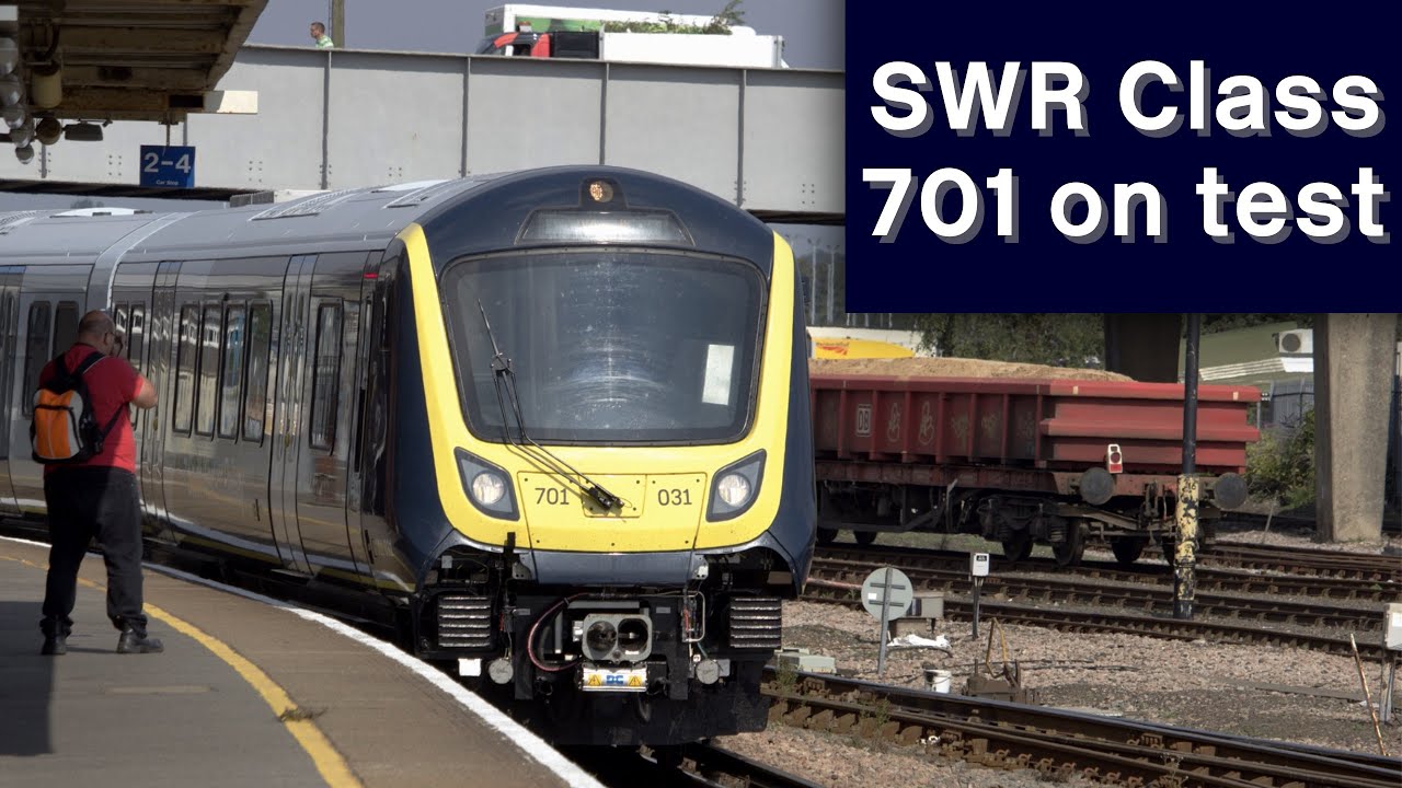 *BRAND NEW* South Western Railway Class 701 on test at Eastleigh [4K60 ...