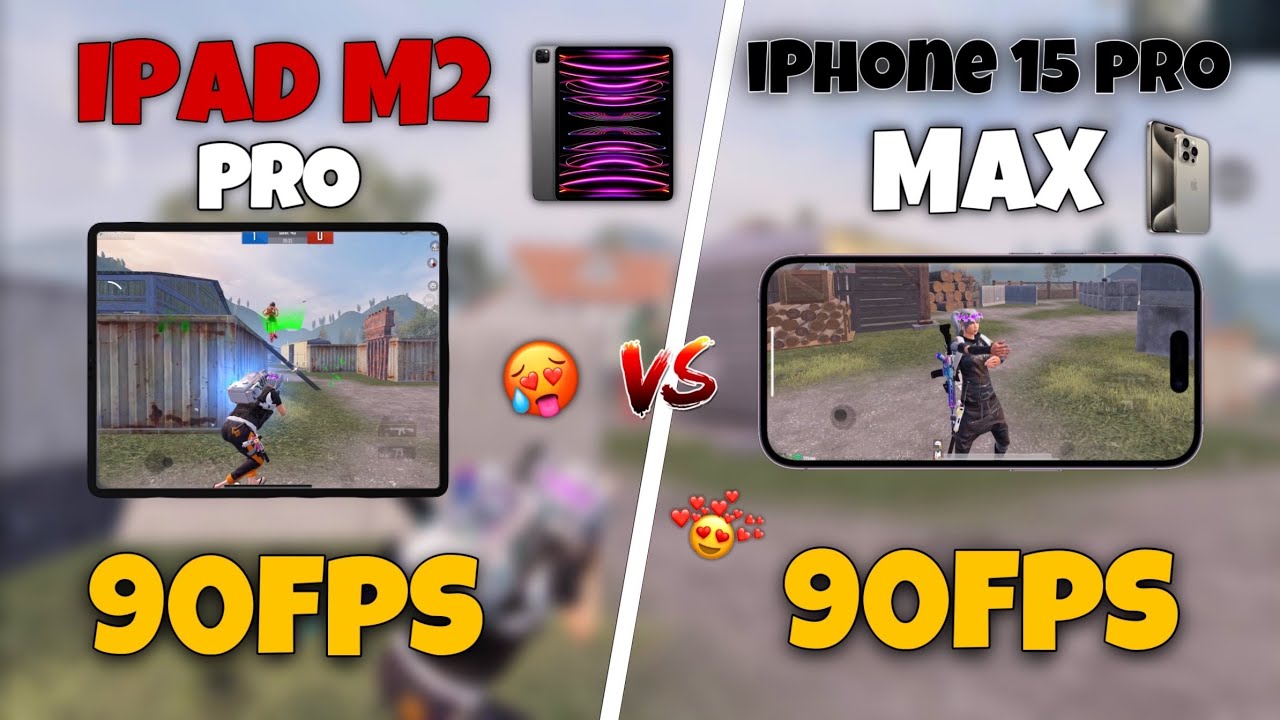 IPAD M2 VS IPHONE 15 PRO MAX 90 FPS FULL REFLEX TDM TEST 🥵 - YouTube