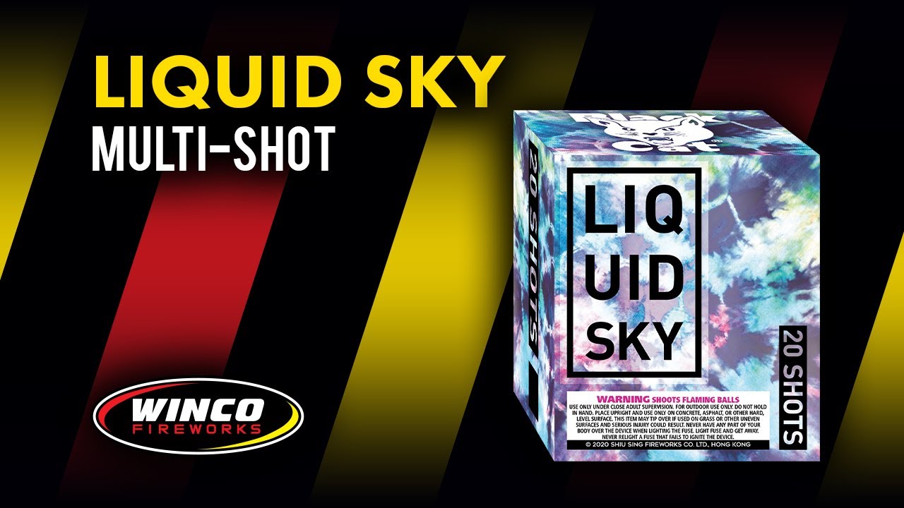 Liquid Sky by Black Cat Fireworks 12/1 MEBC6390A - YouTube