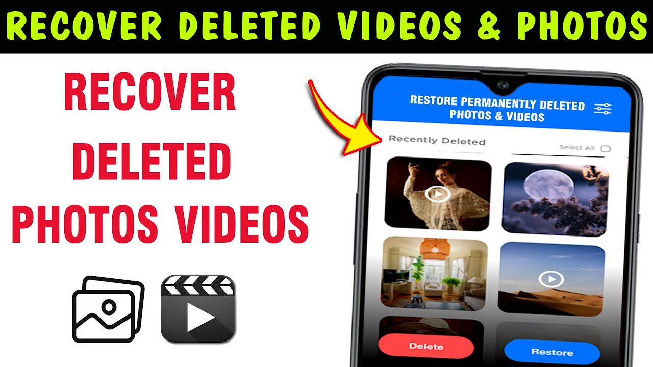 Recover DELETED Photos & Videos in Mobile / Android | How to Restore ...