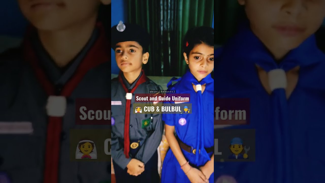 👰 CUB & BULBUL 🧑‍🔧 |SCOUT AND GUIDE DRESS #shorts #sunilkshandil # ...