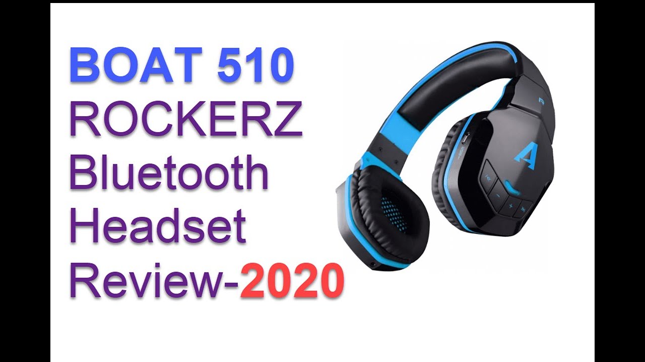BOAT 510 ROCKERZ Bluetooth Headset Unboxing and Review - YouTube
