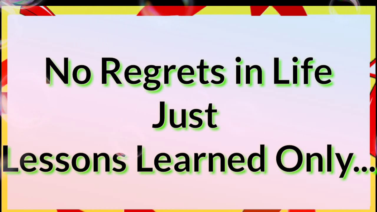 No Regrets in Life Just Lesson s learned Only... |Joker Attitude Quotes ...