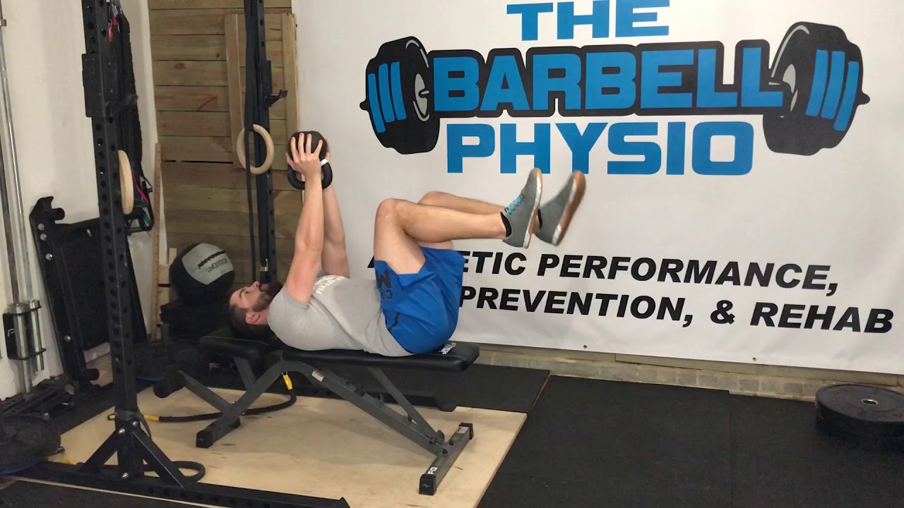 Dead bugs off bench - YouTube