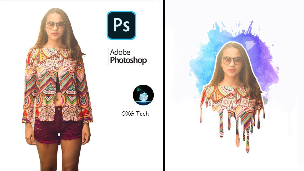 Creative Dripping Effect - Adobe Photoshop Tutorial - Splatter Effect ...