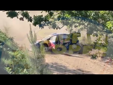 WRC Portugal P. L. Louvet Crash!! Ford Puma Hibrid Rally1!! - YouTube