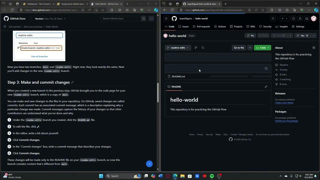 Hello World Github - YouTube
