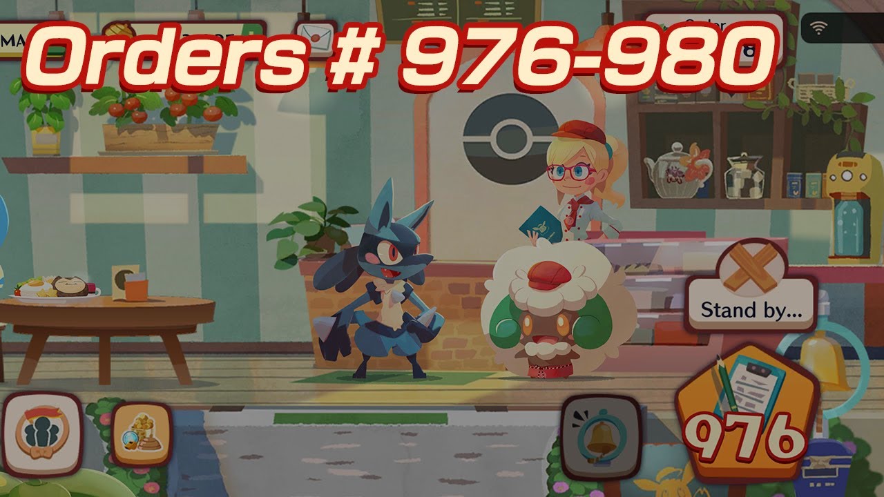 [Pokemon Cafe Mix] Episode 312 - Orders #976, 977, 978, 979, and 980 ...
