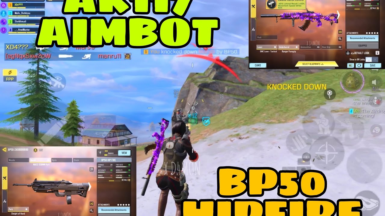 Best BP50 and Ak117 build for Codm battle royale #callofdutymobile # ...