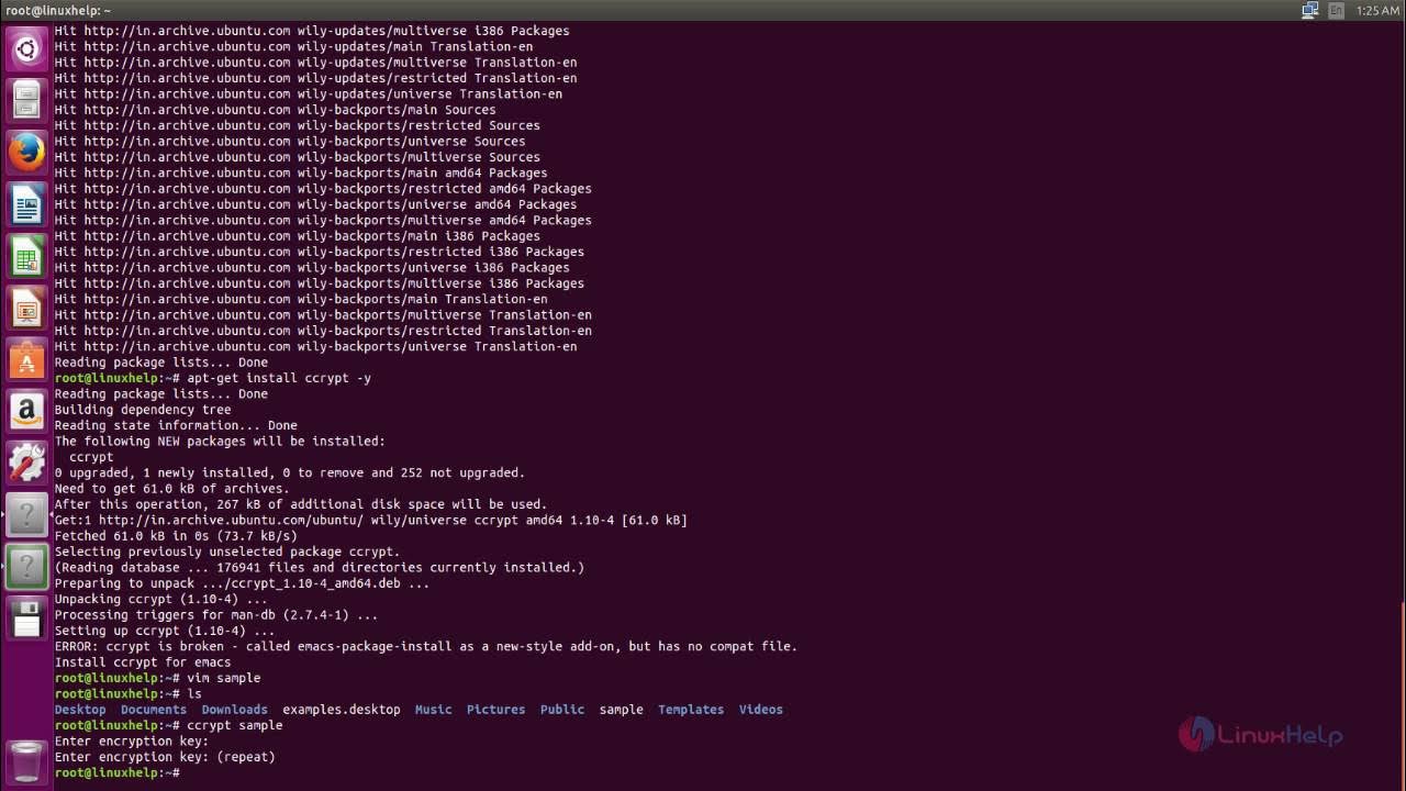 How to Encrypt and Decrypt Files using Ccrypt Command - YouTube