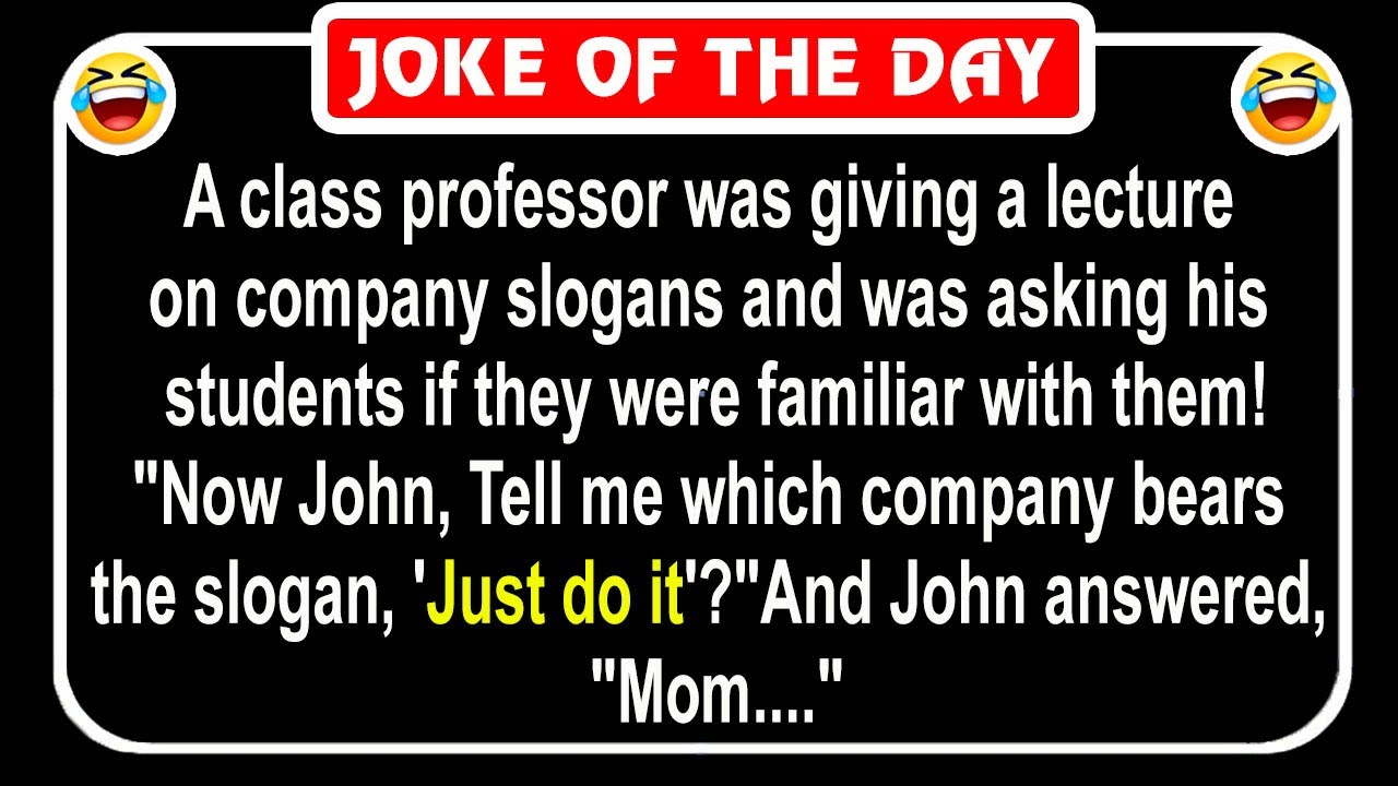 Best Jokes Of The Day! 🤣The slogan "just do it" belongs to which ...
