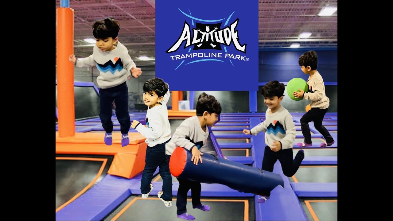 Trampoline Park Fun For Kids | Indoor Playground | Fun on Trampoline ...