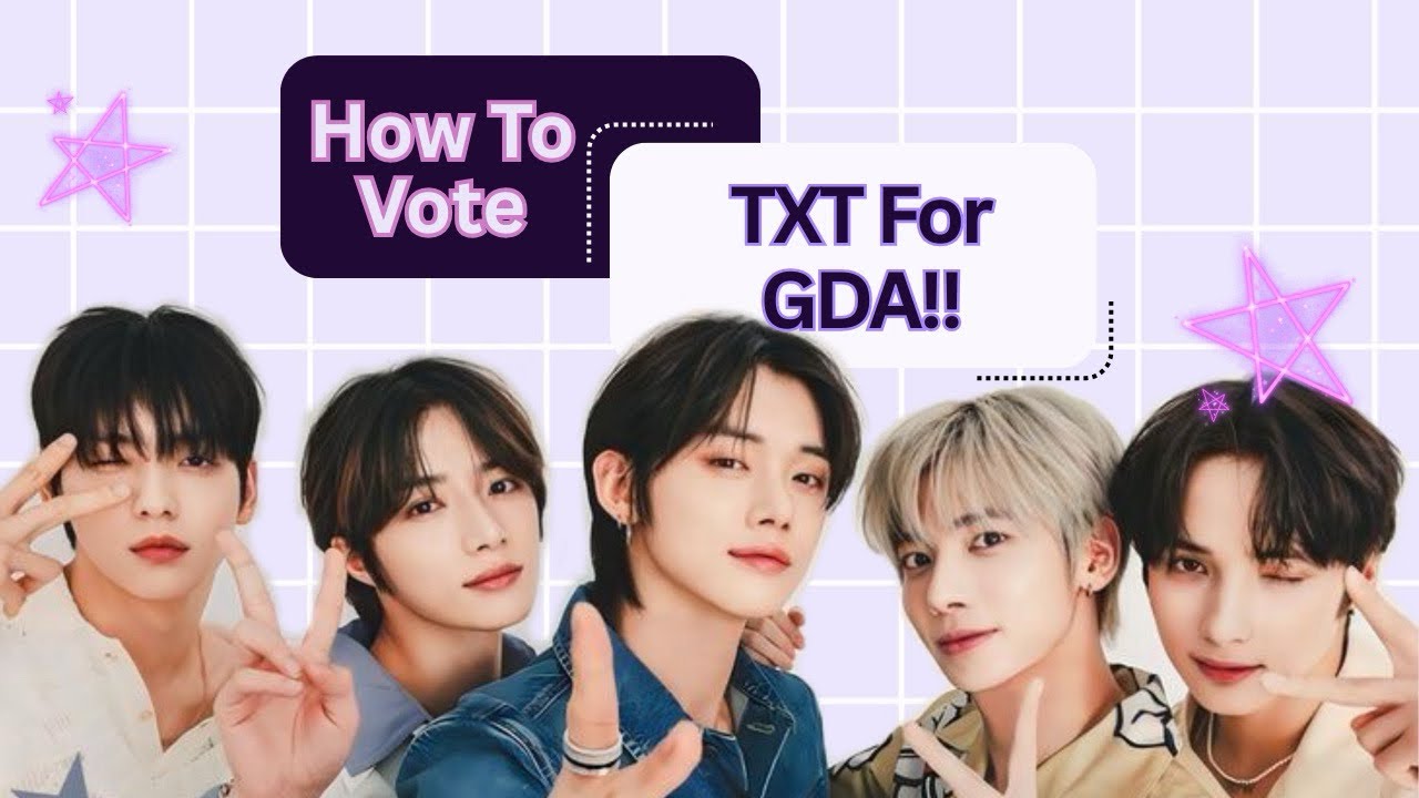 How to vote TXT for GDA!! - YouTube