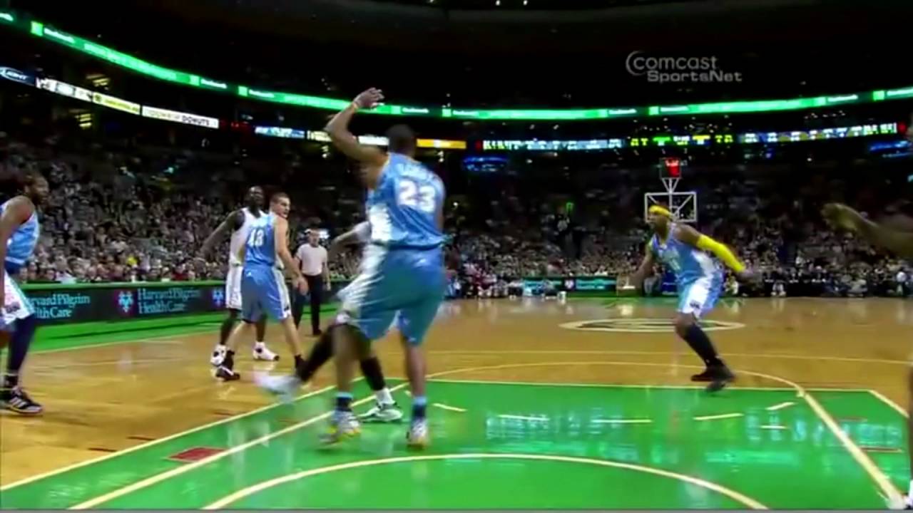 Throwback: Pierce with the behind-the-back pass to Perk for a big slam ...