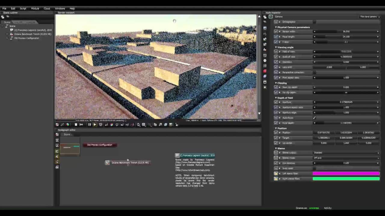 Octane 3 1080 GTX Test - YouTube