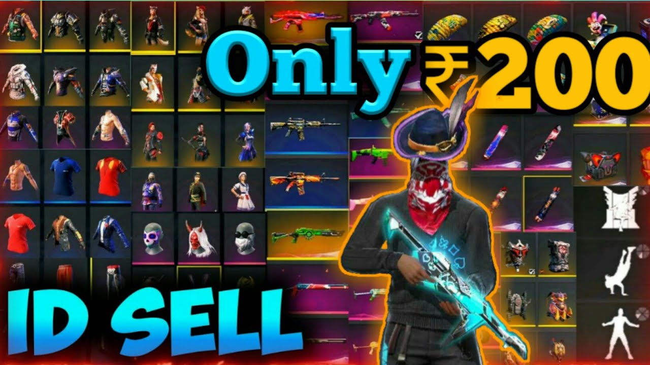 FREE FIRE ID SELL 💵 | 70 LEVEL ID SELL | HIP HOP BUNDLE ID SELL | OLD ...