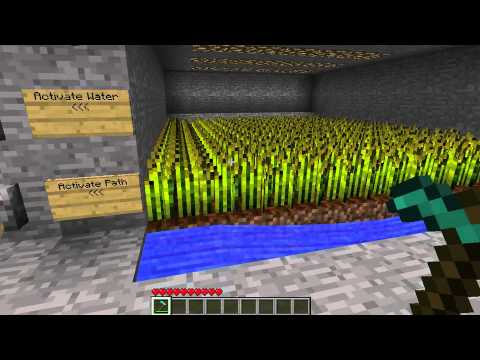 Minecraft - Convenient & Compact Automatic Piston Wheat Farm [Tutorial ...