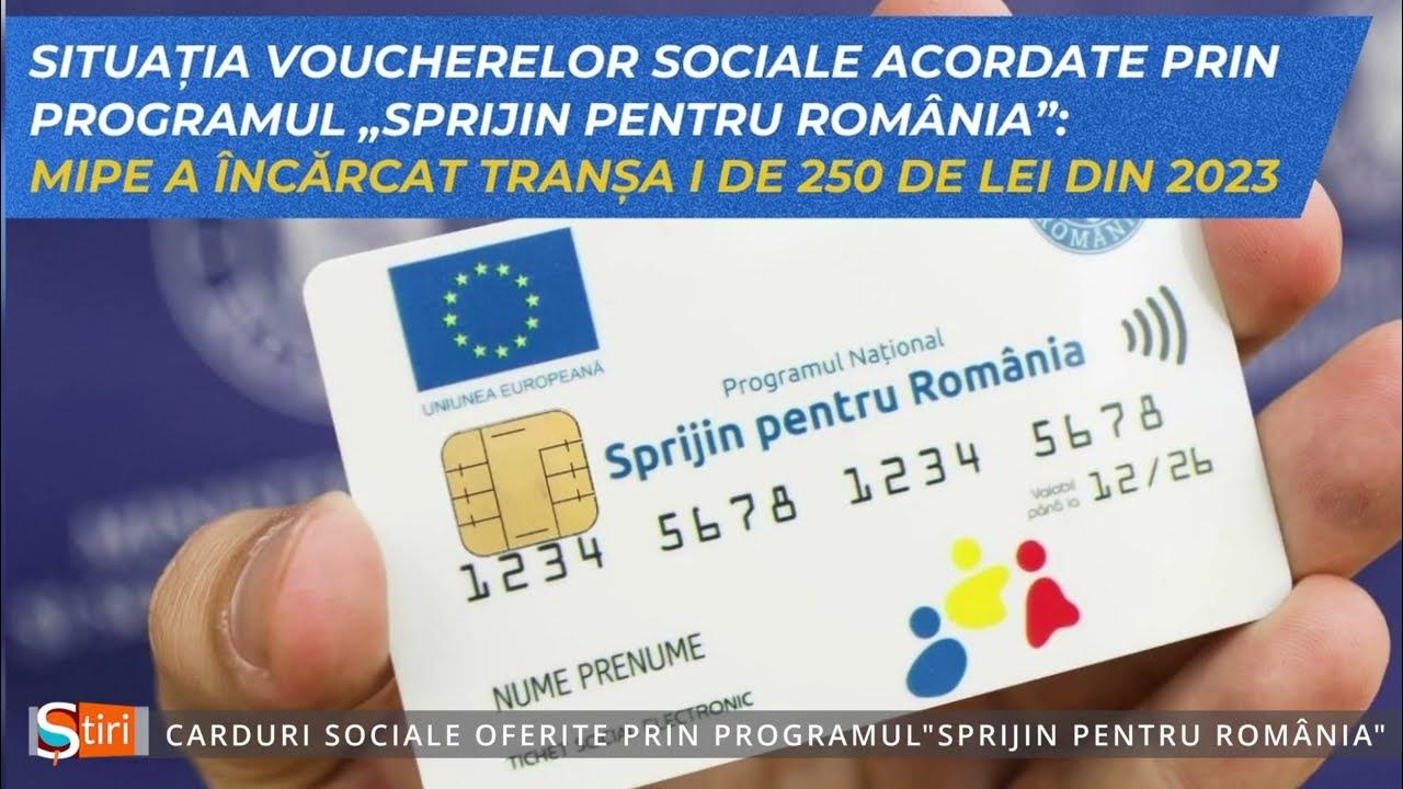 Cardurile sociale "Sprijin pentru România" - YouTube
