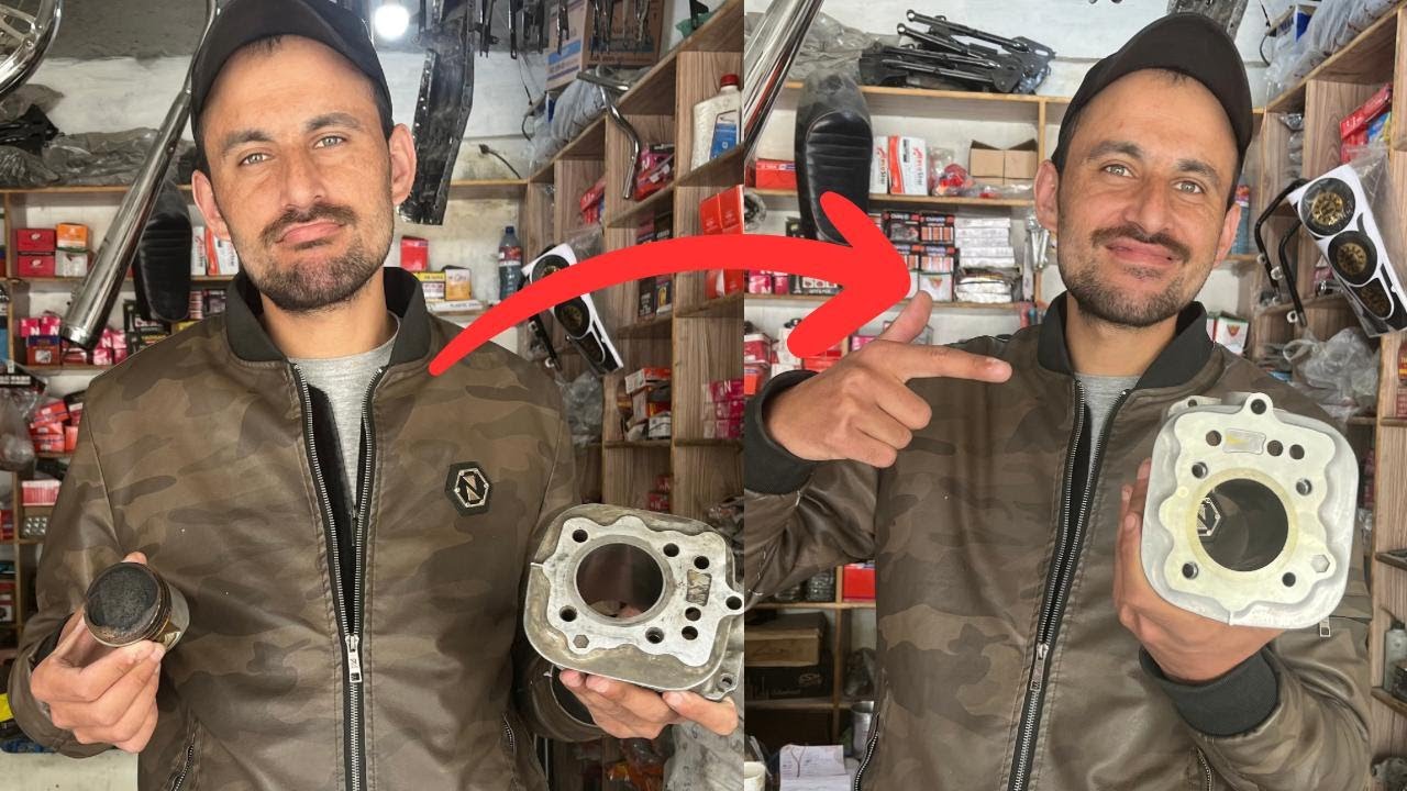 How to Re-bore a Motorcycle Cylinder using Old Techniques | Bore a dirt ...