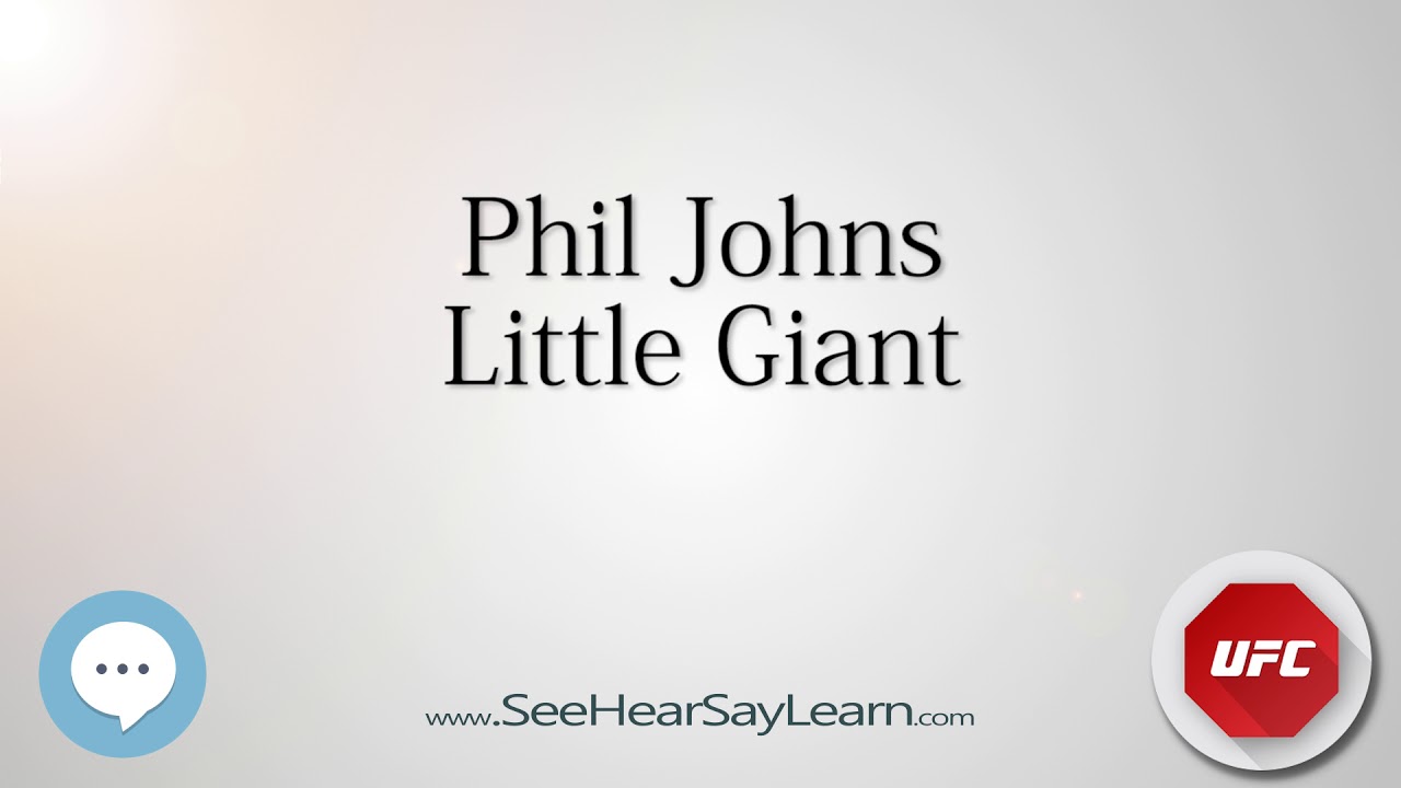 Phil Johns UFC Fighter s Nicknames 🔊 - YouTube