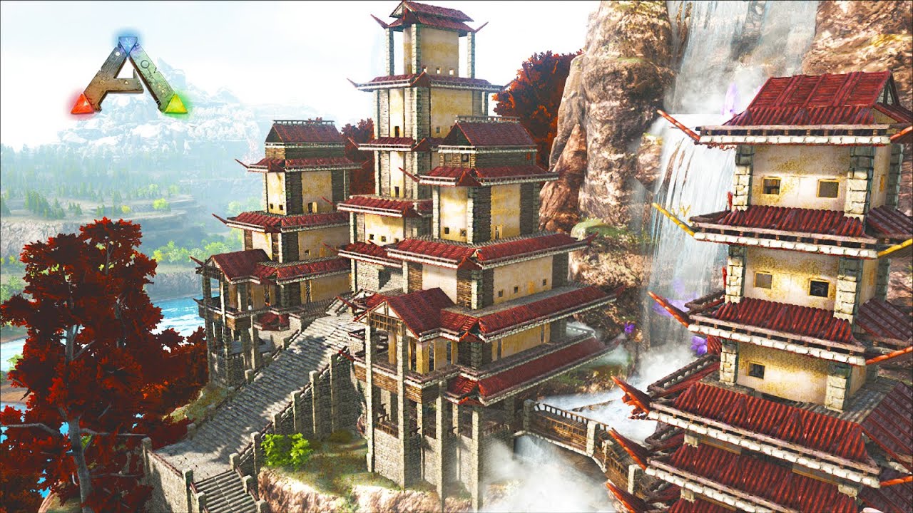 How to Build the Crystal Isles Monastery in Ark: Survival Evolved - YouTube